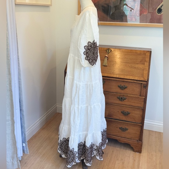 Greek Archaic Kori | Dresses | Greek Archaic Kori Embroidered Linen ...